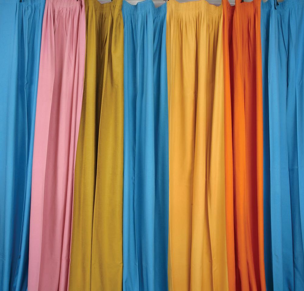 Large panel of Johnny Carson’s monologue curtains from The Tonight Show ...