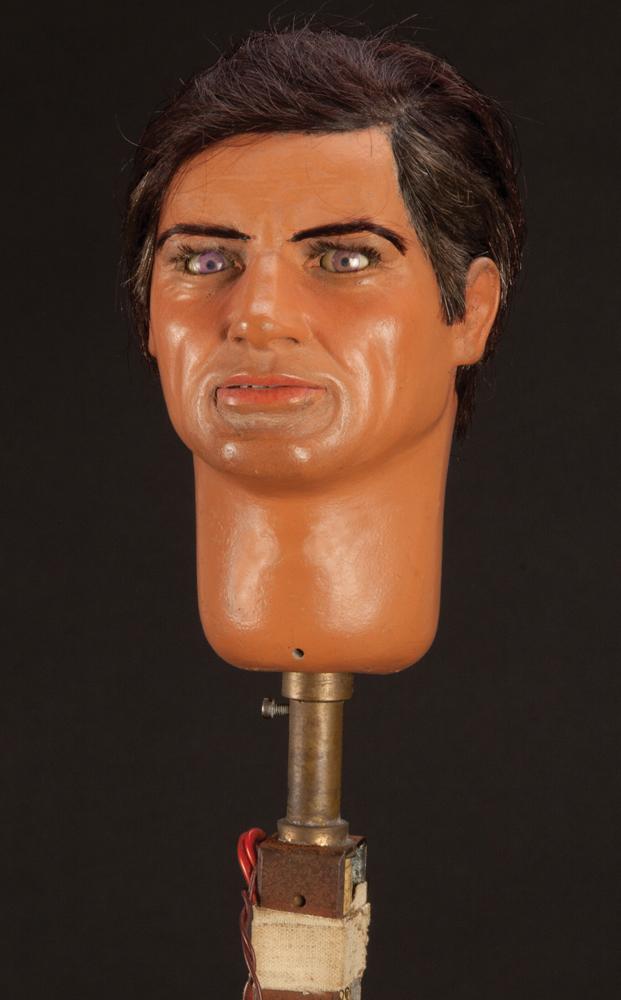 Captain Grey puppet head used in the 1967 TV series, Captain Scarlet ...