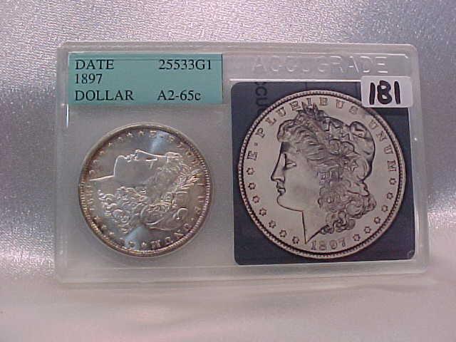 Morgan $ 1897 Accugrade
