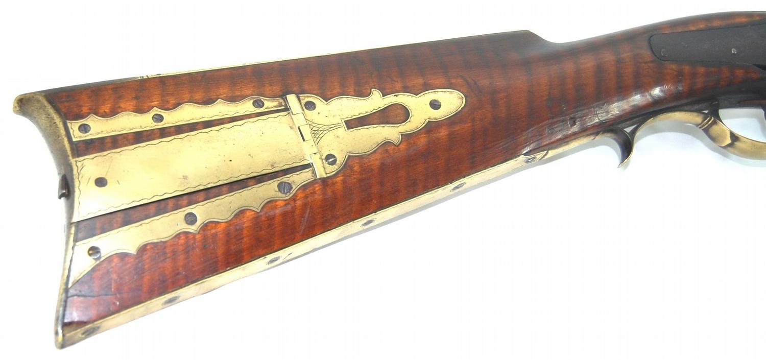 Double Barrel Over/Under Percussion Kentucky Rifle, 52 caliber