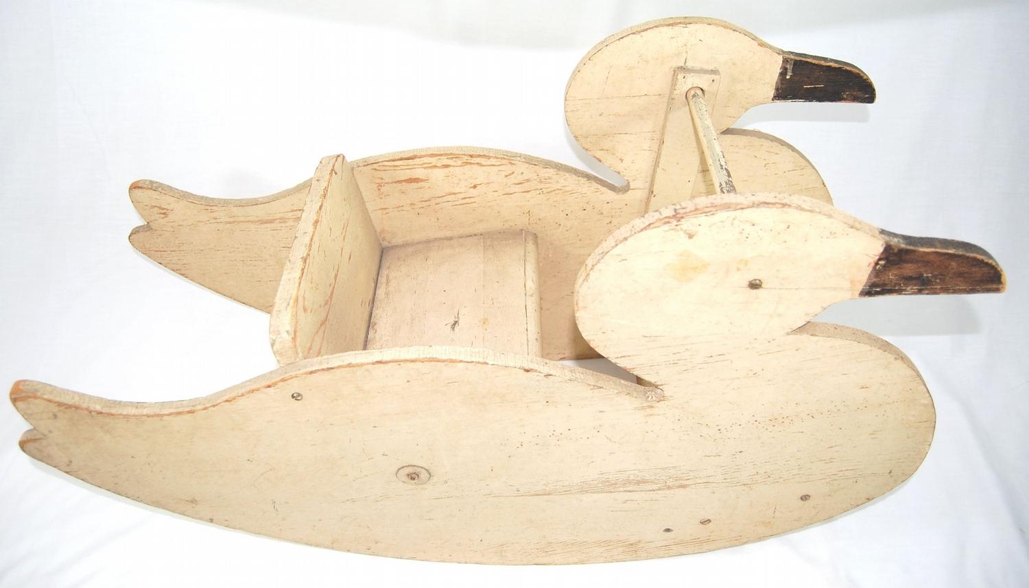 Antique Hand Made Rocking Duck - Folk Art