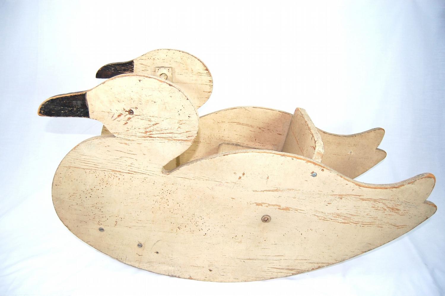 Antique Hand Made Rocking Duck - Folk Art