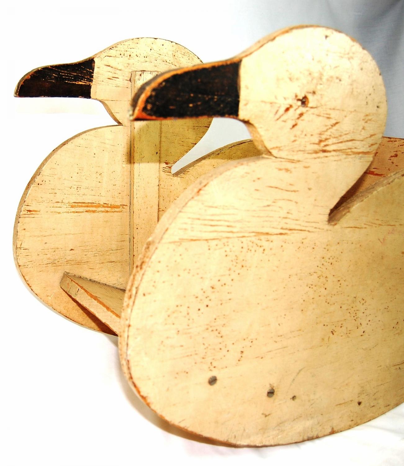 Antique Hand Made Rocking Duck - Folk Art