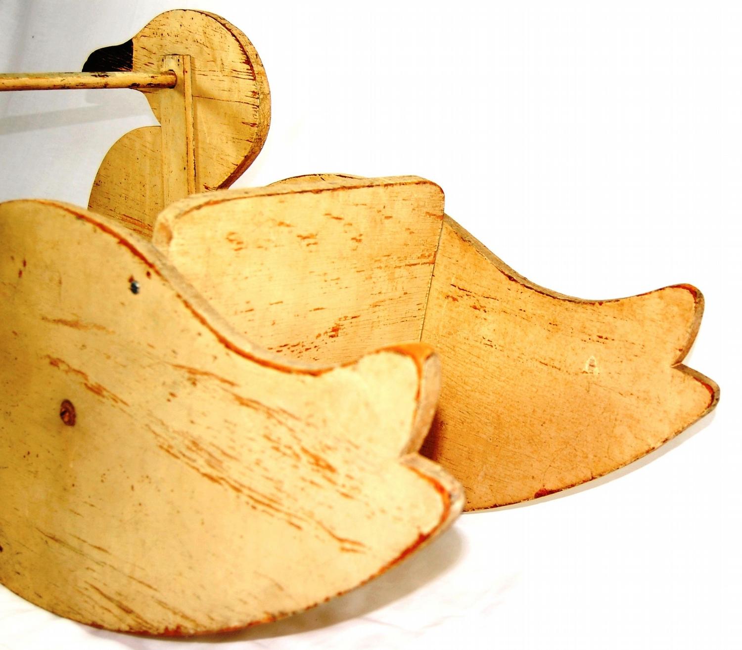 Antique Hand Made Rocking Duck - Folk Art