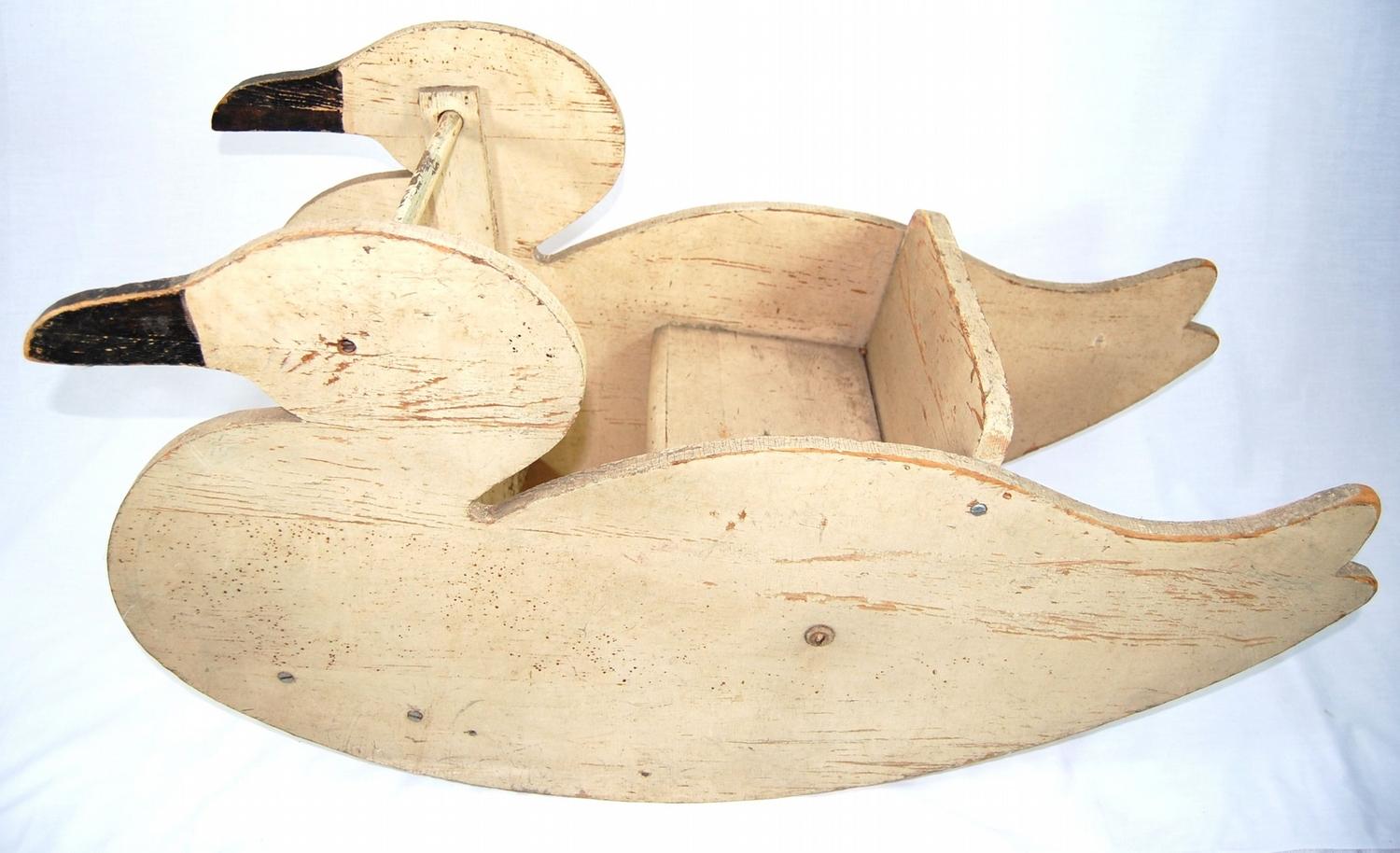 Antique Hand Made Rocking Duck - Folk Art