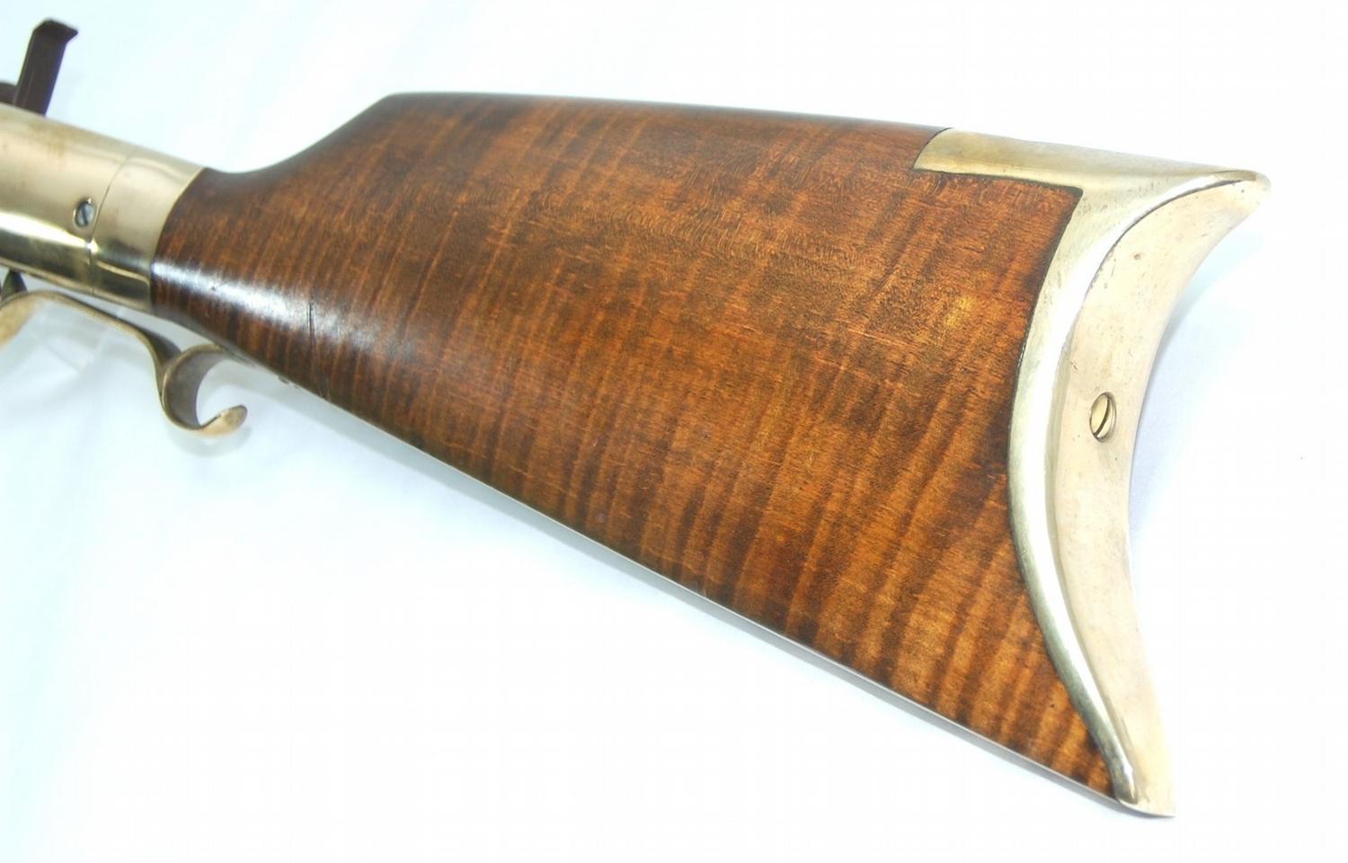 Navy Arms Reproduction Percussion Rifle, stamped “MOWRY” 45 caliber