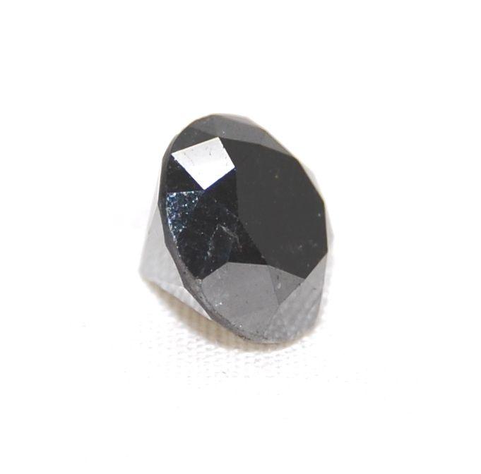 Natural Black Diamond, Unmounted Loose Stone 3.56 Carats Gorgeous!