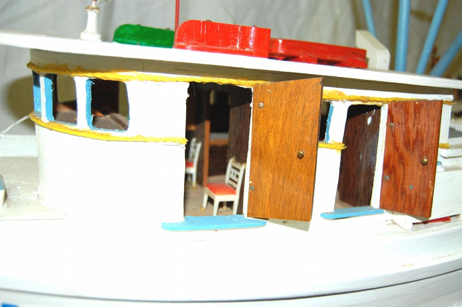 Laughing Lady Folk Art Shrimp Boat From Collection