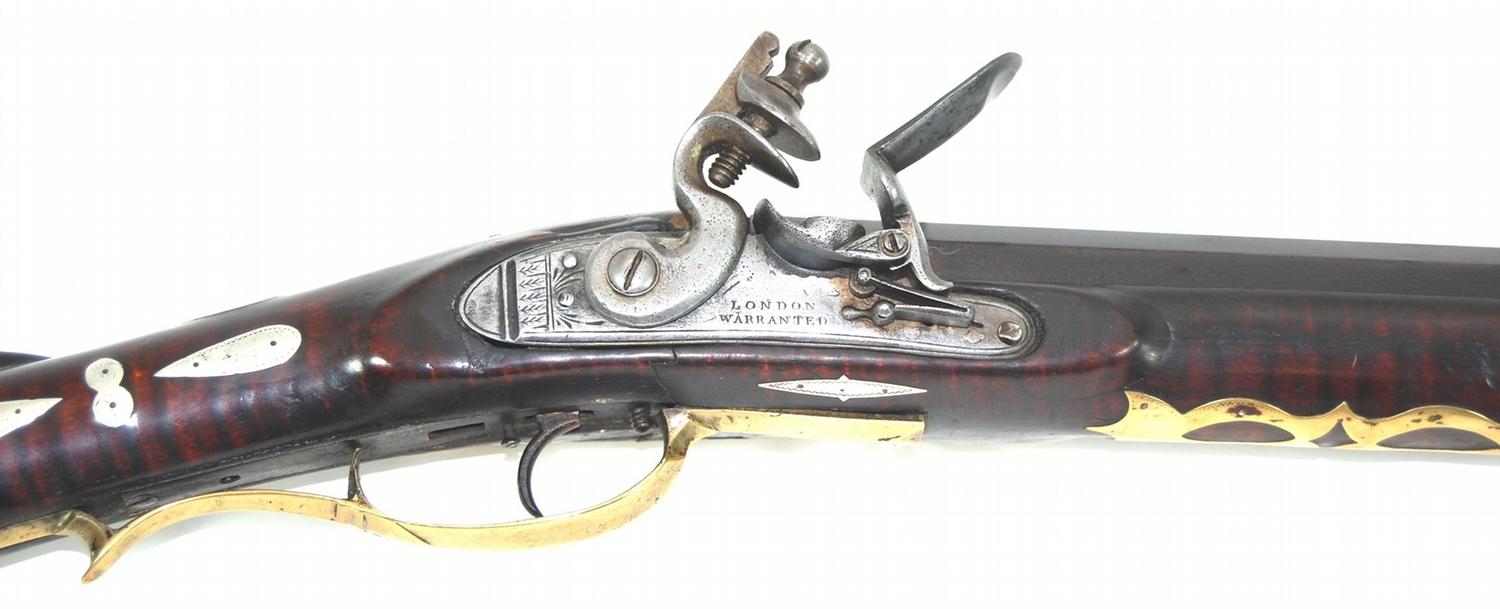 J.K. Kentucky Flintlock Rifle, London Warranted, 50 caliber