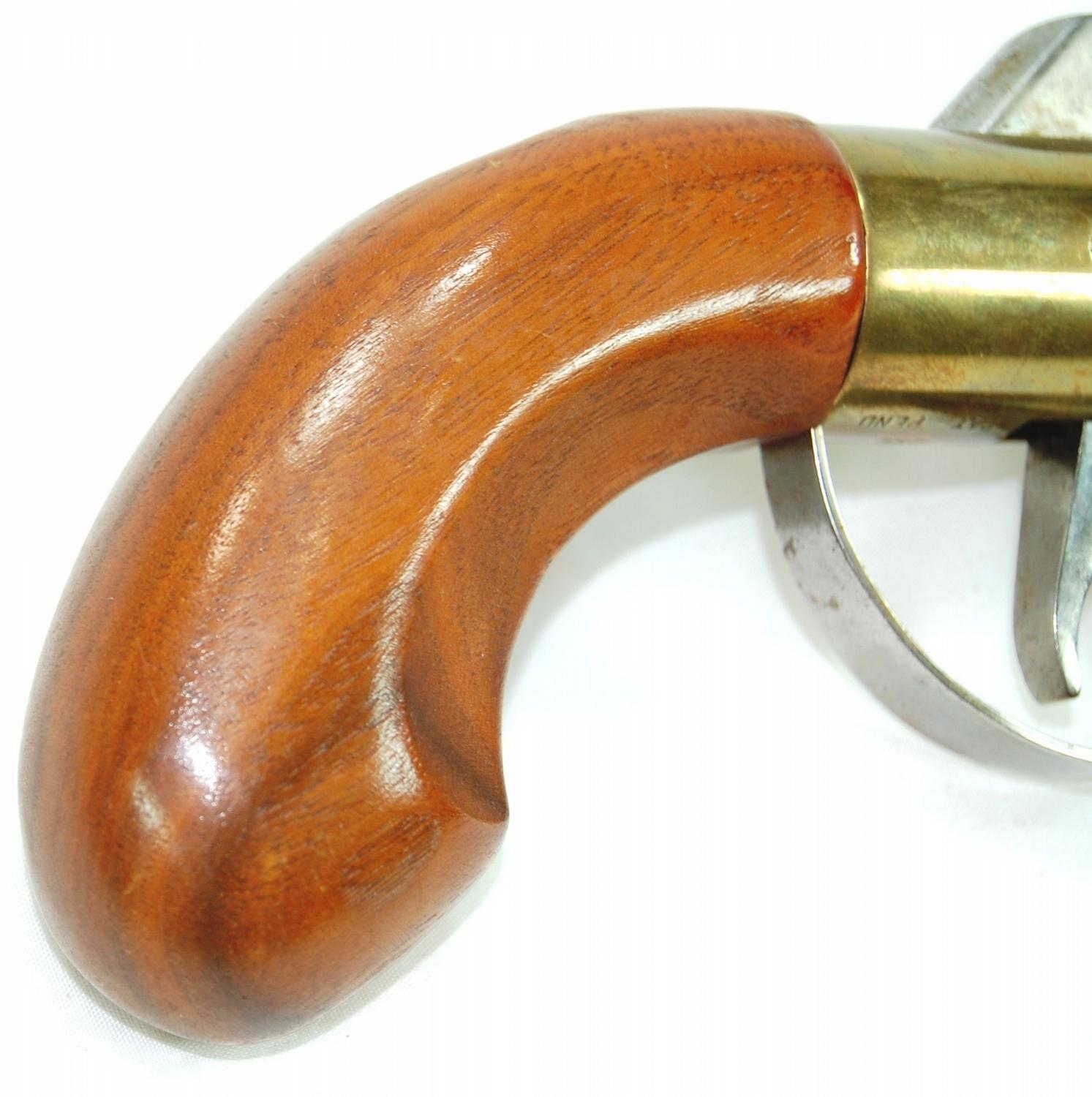 CMC Modern Produced Pepper Box, w top bar hammer Percussion Pistol