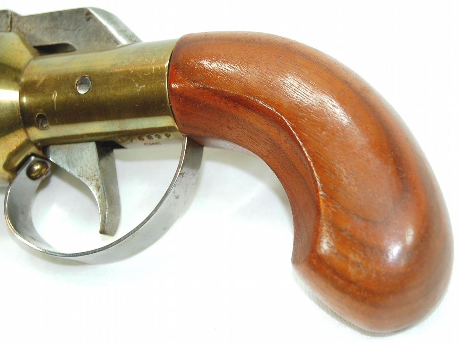 CMC Modern Produced Pepper Box, w top bar hammer Percussion Pistol