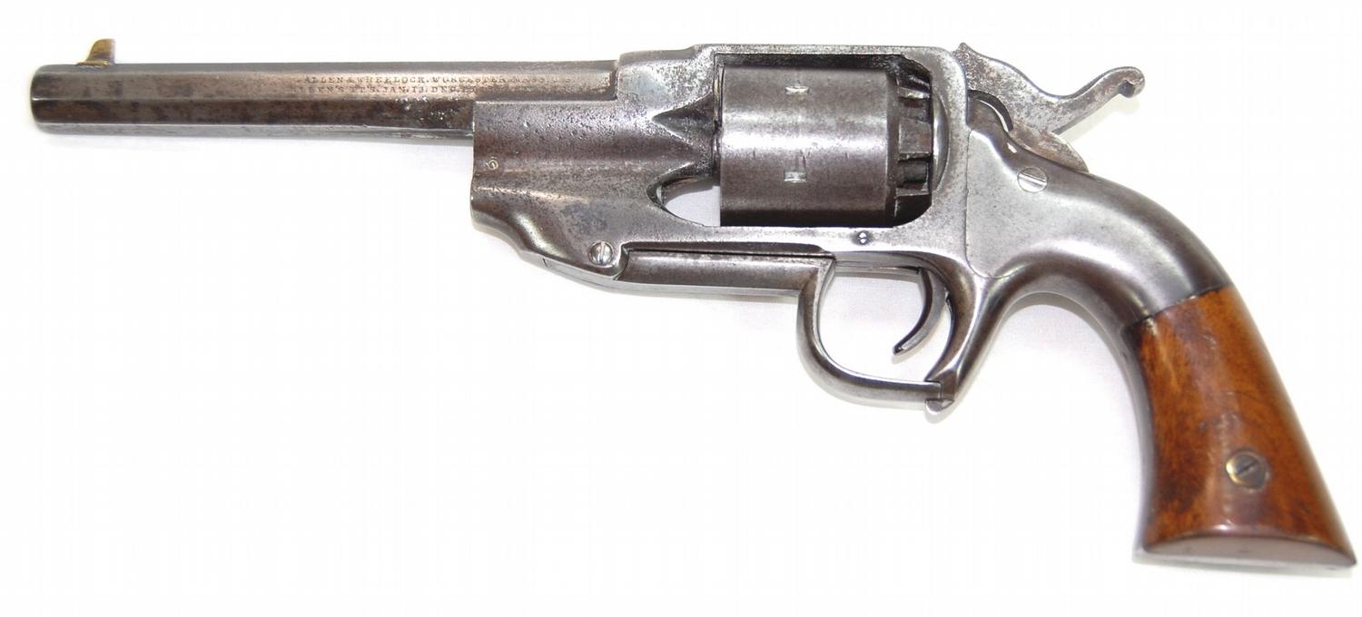 Allen & Wheelock Revolver, 36 caliber Pistol, 1858-1865