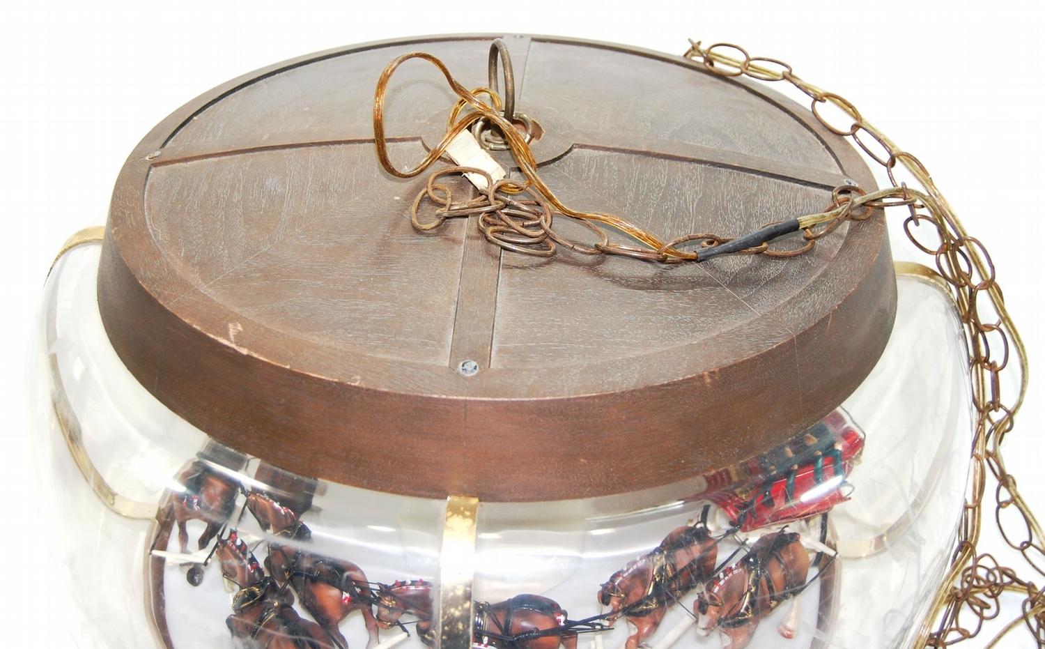 Budweiser Beer World Champion Clydesdale Team Rotating Carousel Light ...