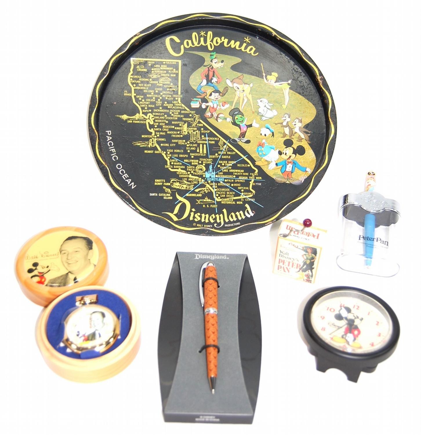 Walt Disney Collection - Assorted Collectibles, Including Pocket Watch ...