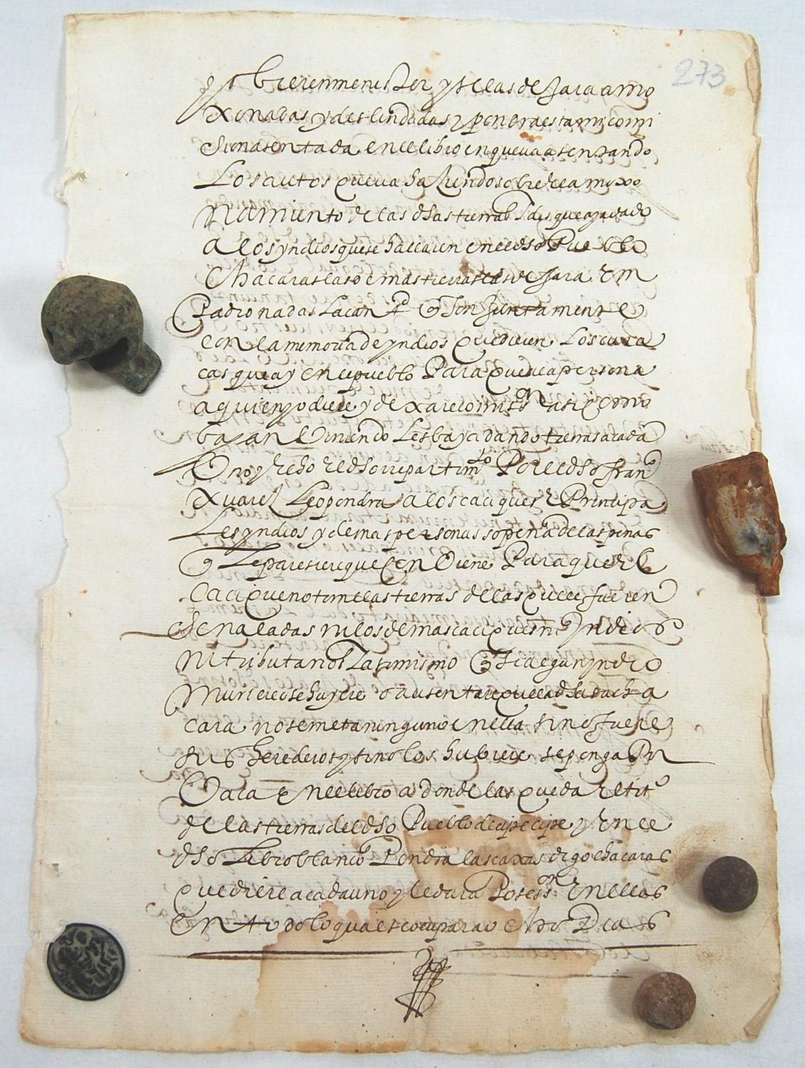 Spanish Document & Artifacts Found In St Augustine - Hawks Bell, Pipe ...