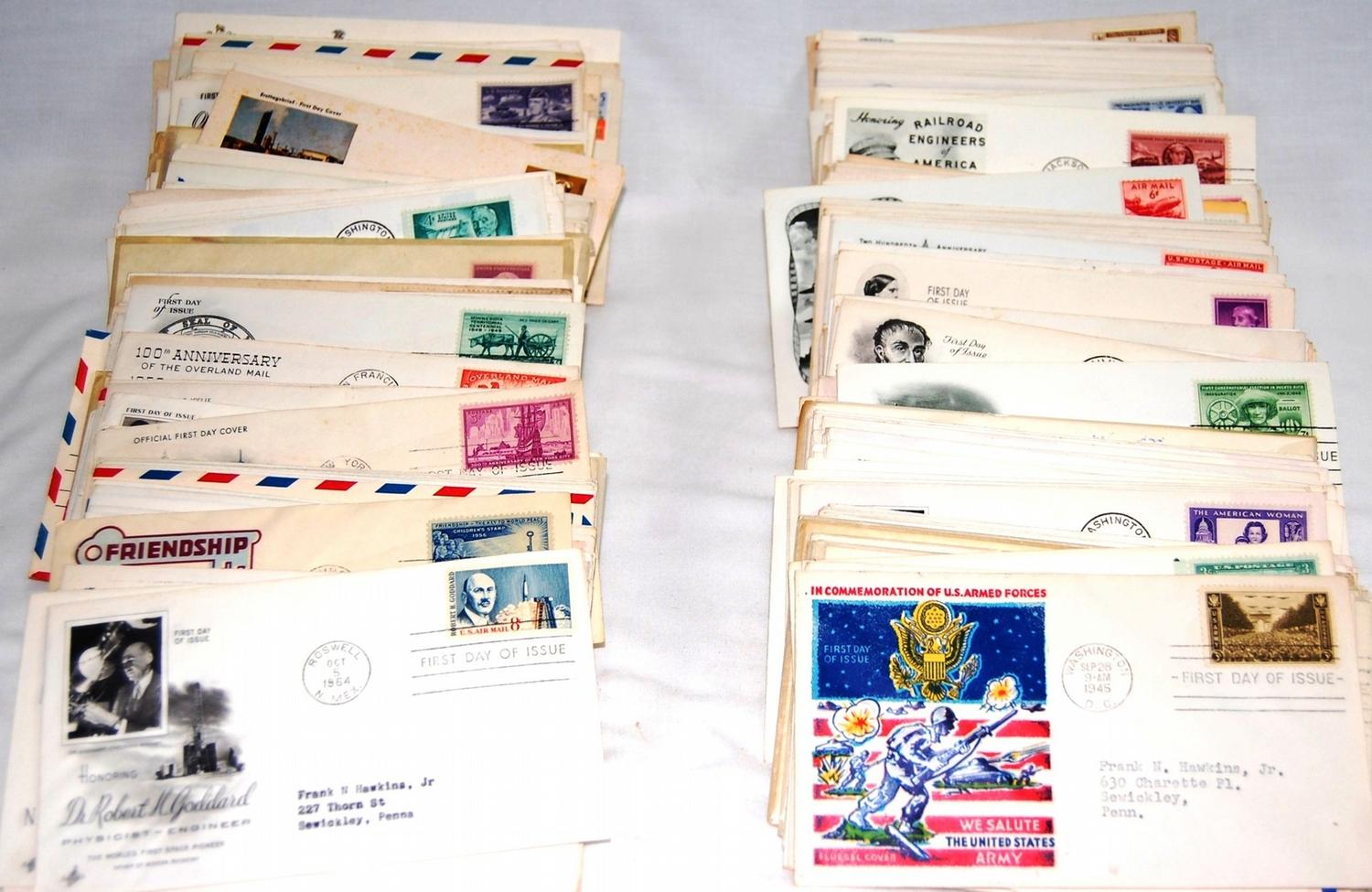 Vintage First Day Issue Stamp Covers, Collection of over 435 Covers Total
