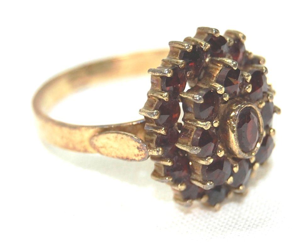 Antique Victorian Gold & Bohemian Garnet Ring