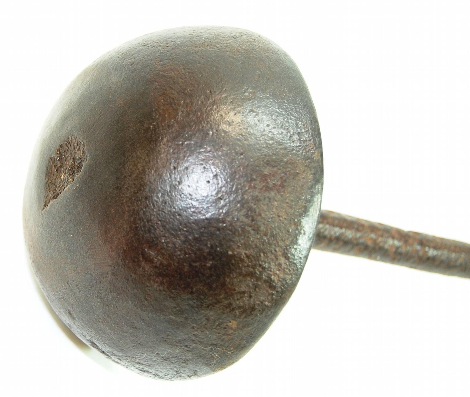 Revolutionary War Expandable Bar Shot - Rare Antique Cannon Bar Shot