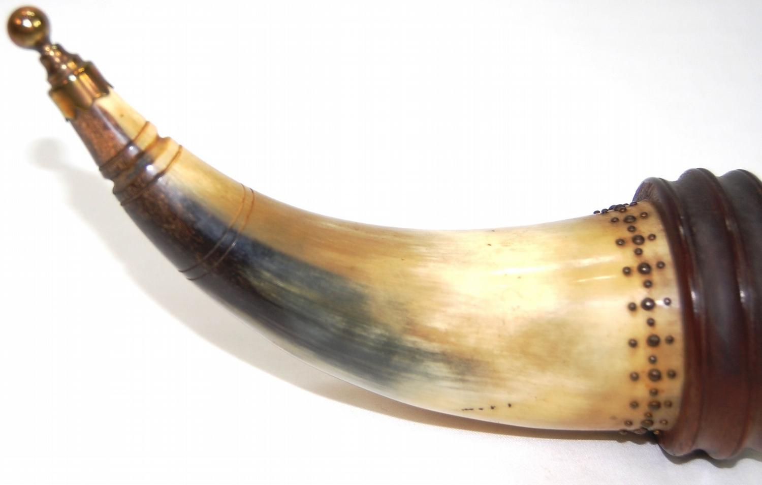 Lot of 3 Vinatge Black Powder Horns & Flasks