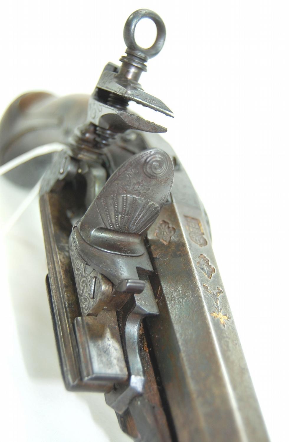 Antique Spanish Miquelet Flintlock Pistol from St. Augustine Estate