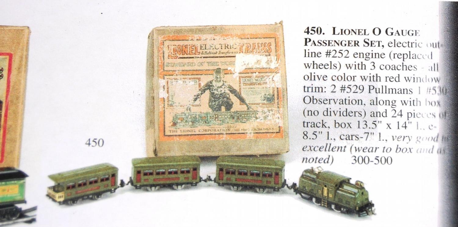 Ward Kimball's Toy Collection: Lionel 'O' Guage Train Set W/ Box, 1920 ...