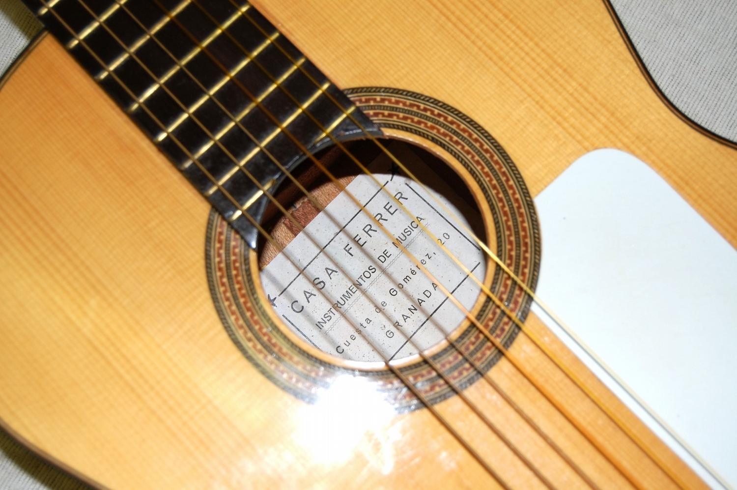 Classical Guitar By Casa Ferrer, From Granada, Musical String Instrument