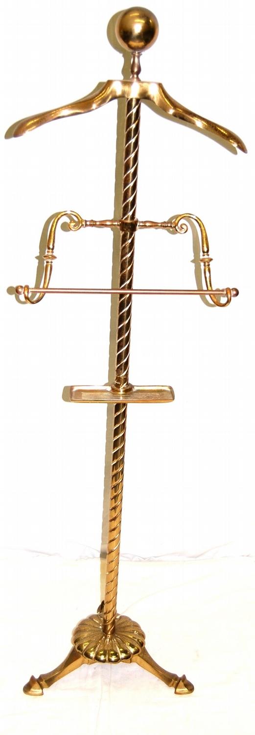 Brass Gentlemans Valet Caddy / Costumer