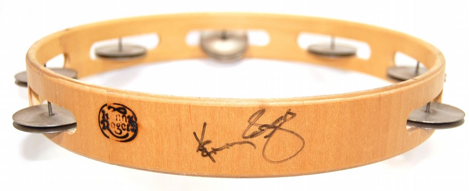 Kenny Rogers Autographed & Branded Tambourine, Musical Instrument