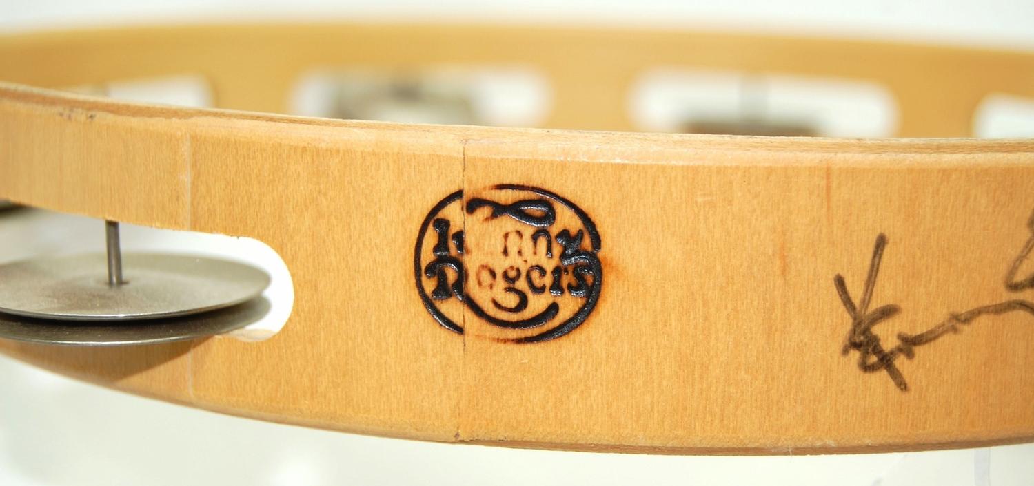 Kenny Rogers Autographed & Branded Tambourine, Musical Instrument