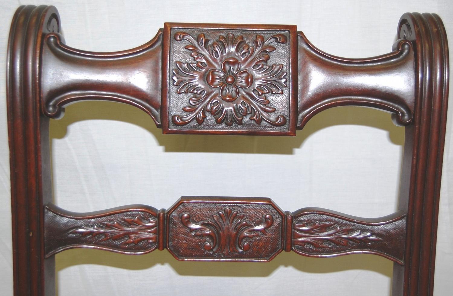 Ornate Carved Desk or Side Chair, Colonial Manufacturing Co.