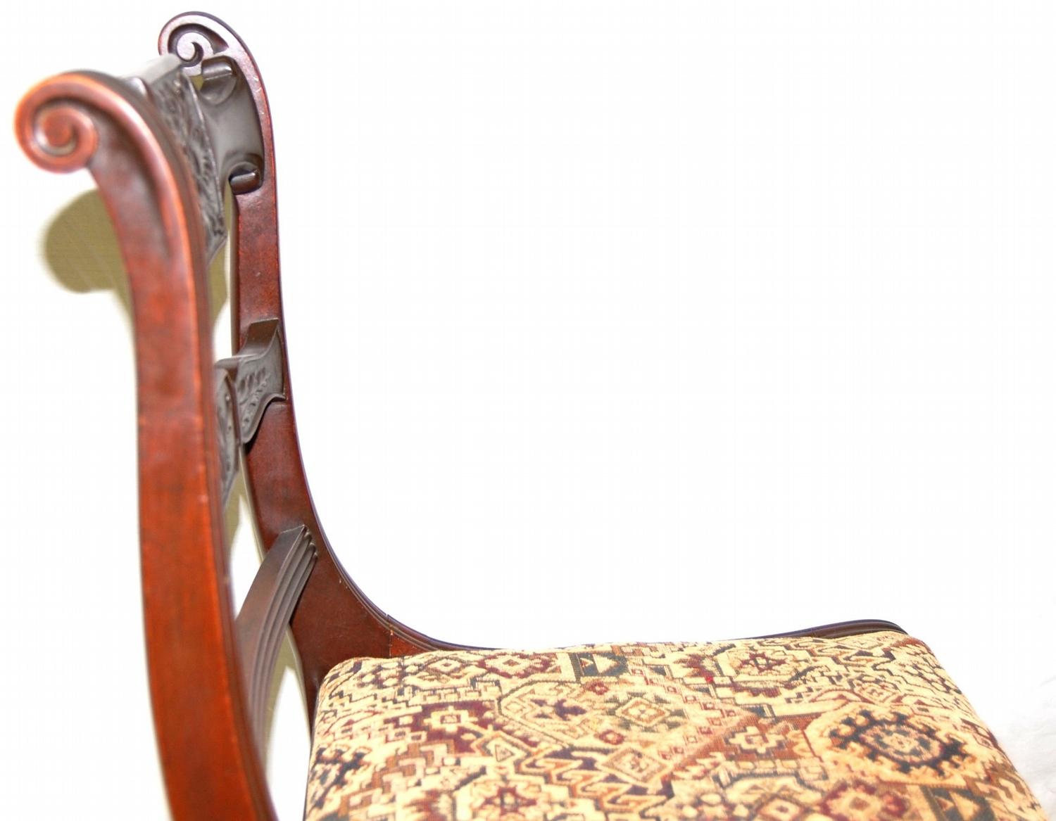 Ornate Carved Desk or Side Chair, Colonial Manufacturing Co.