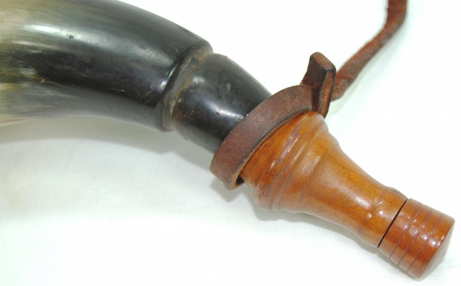 Pair of Vintage Black Powder Horns