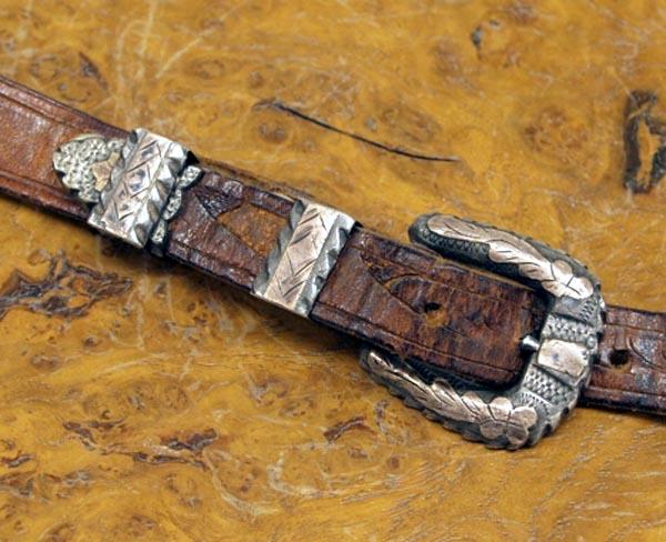 2 Vintage Western Belts With Ranger Buckle Sets
