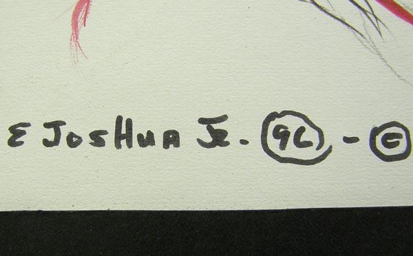 Original Watercolor by Creek Artist E. Joshua Jr.