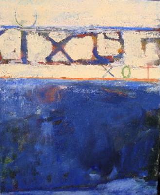 Ken Roth, Leibniz, Signed Oil Painting