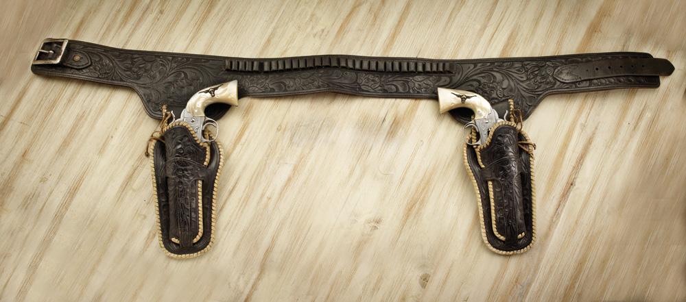 Double Gun Rig with Engraved Colts