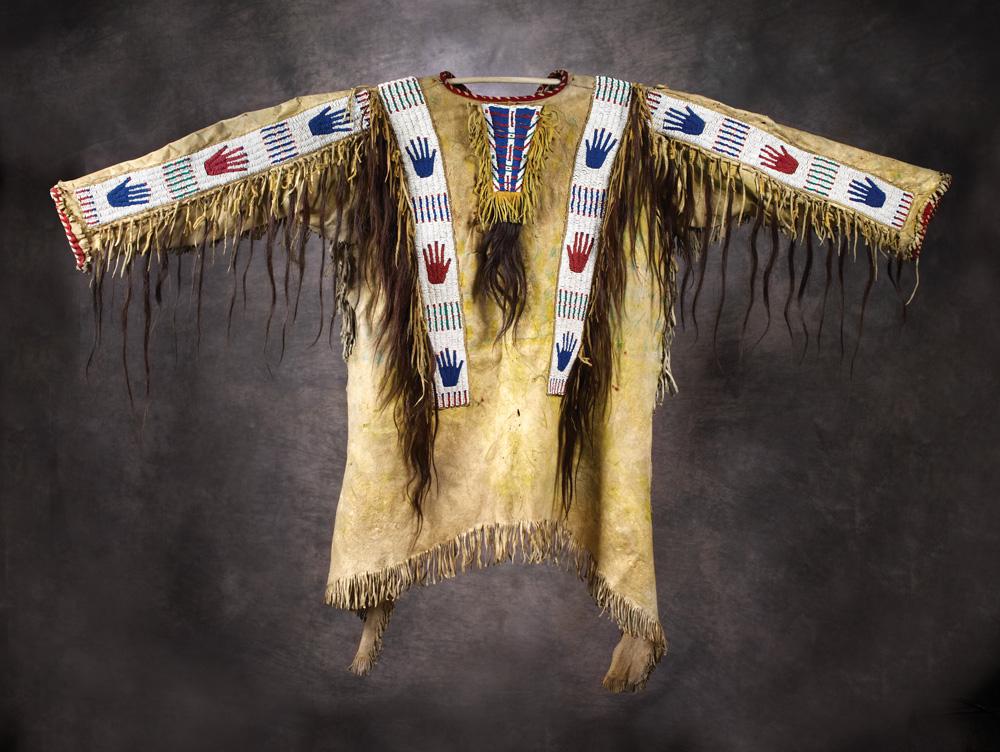Sioux Man’s Pictorial Beaded Shirt