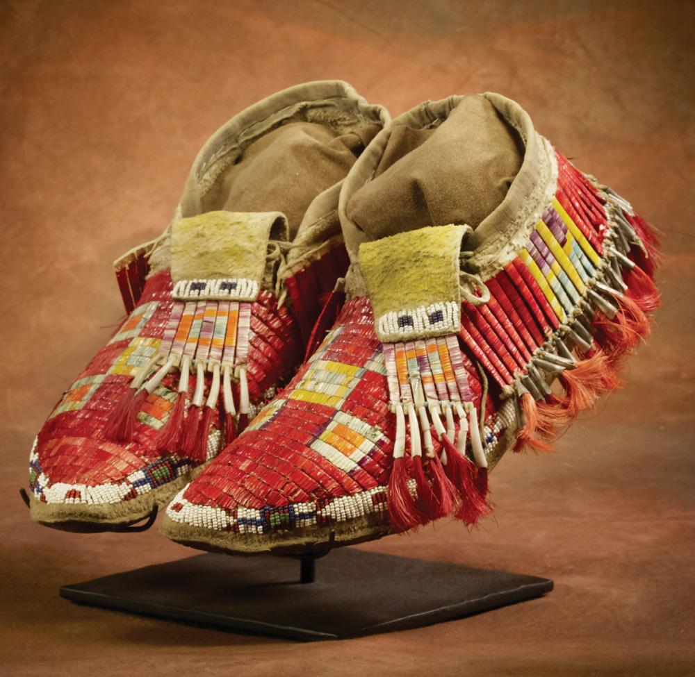 Sioux Beaded and Quilled Moccasins