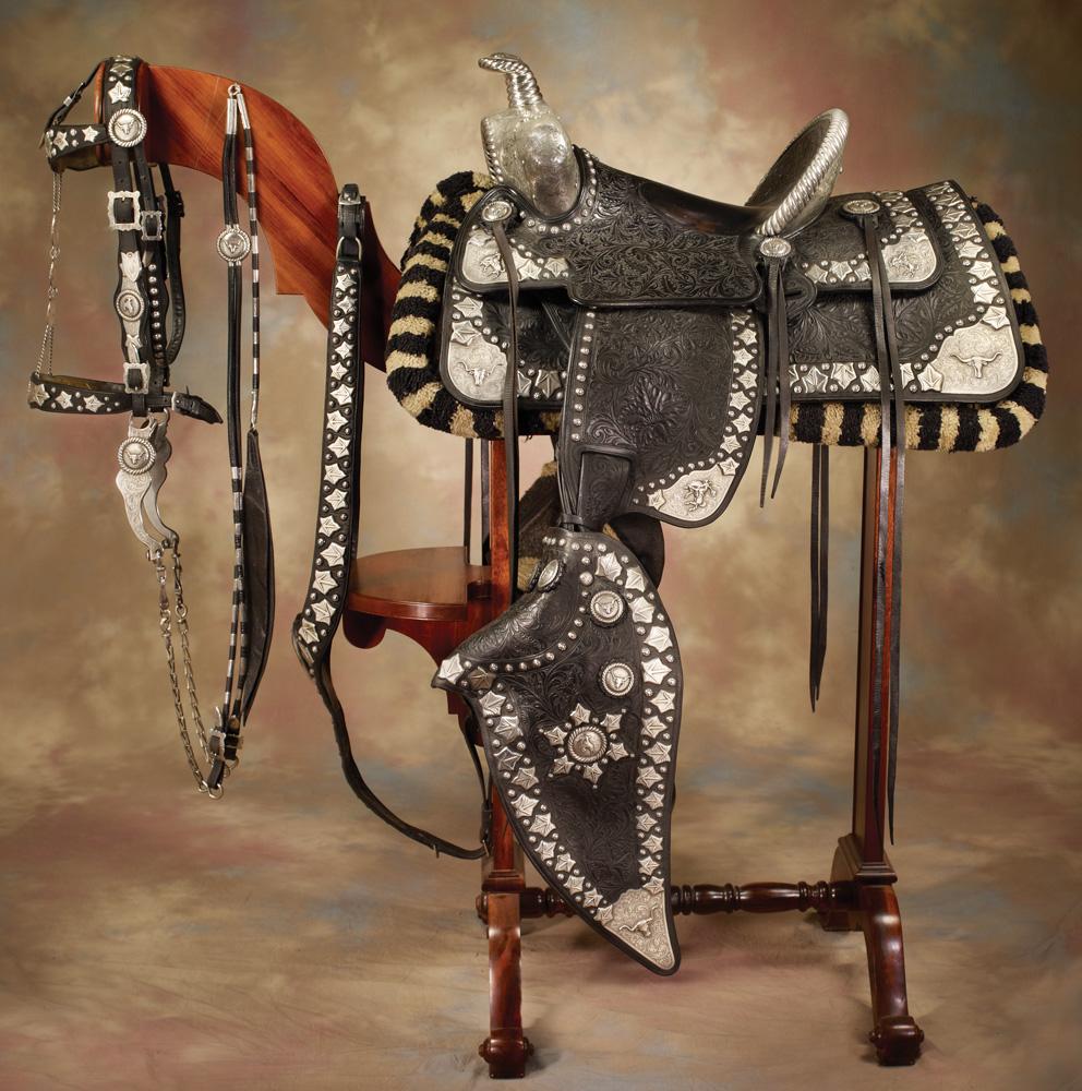 Edward H Bohlin, Hollywood Machris Sterling Silver Parade Saddle