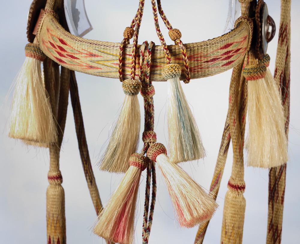 Unusual Rawlins, Wyoming Mustard Horsehair Bridle