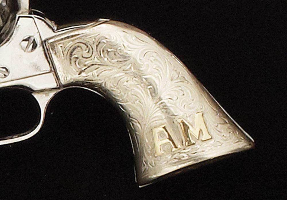 Bohlin Mounted Longhorns & 3 Single Actions with Bohlin Grips