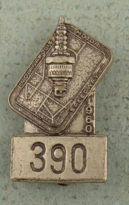 Indy 500 Indianapolis Racing Pit Pin Vintage 1960