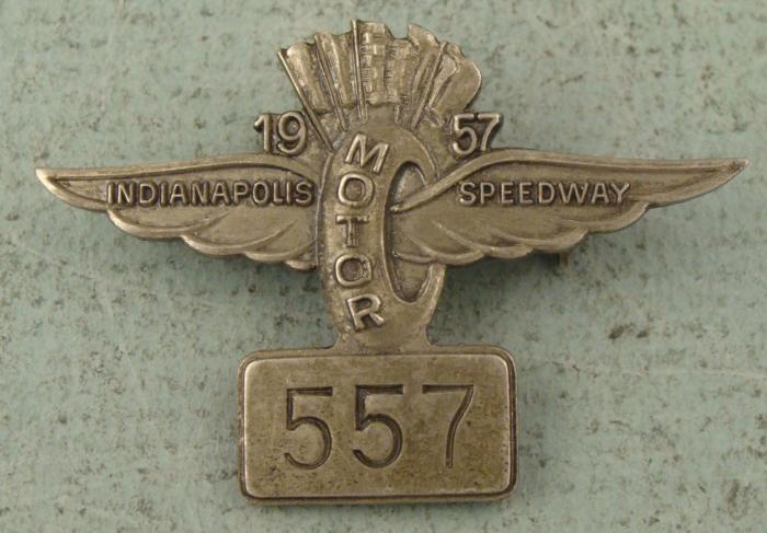 Indy 500 Indianapolis Pit Pin Vintage 1957
