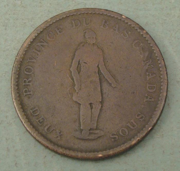 1837 Lower Canada One Penny Bank Token -Nice Coin
