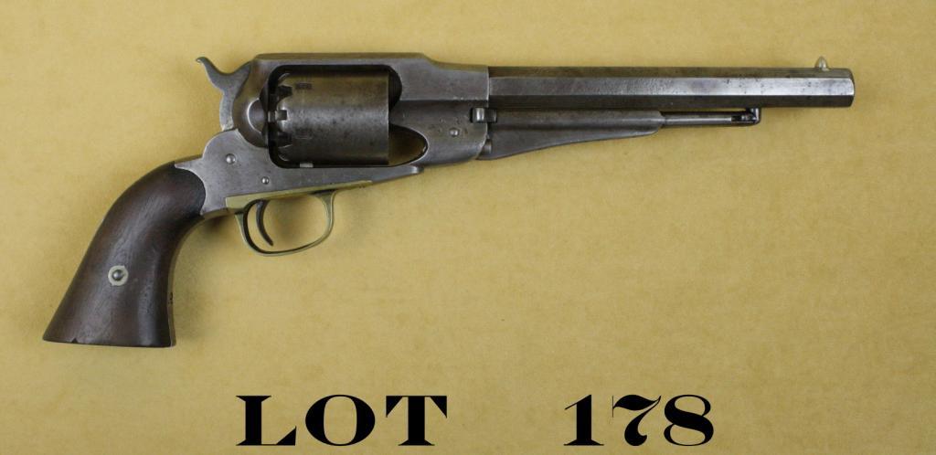 Remington New Model 1858 percussion revolver, .44 cal., 8” octagon ...
