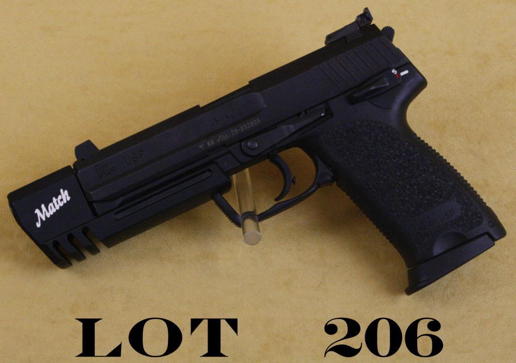 Heckler & Koch USP Match semi-auto pistol, .45 cal., 6” barrel, mat ...