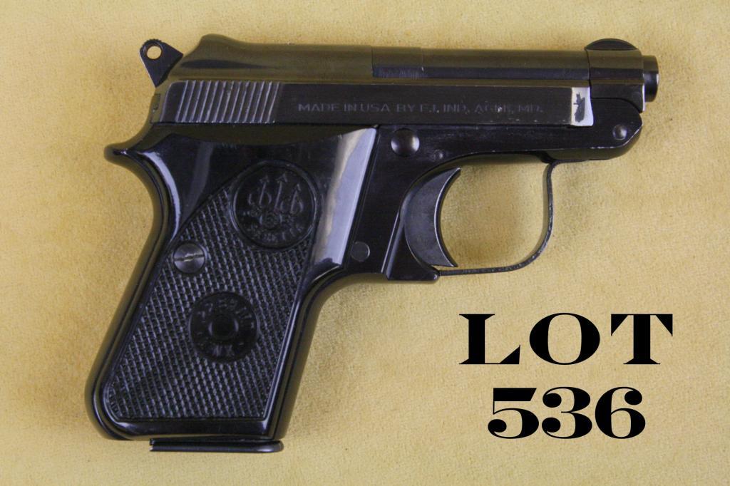 Beretta Model 950BS semi-auto pistol, .22 short cal., 2-1/2” barrel ...