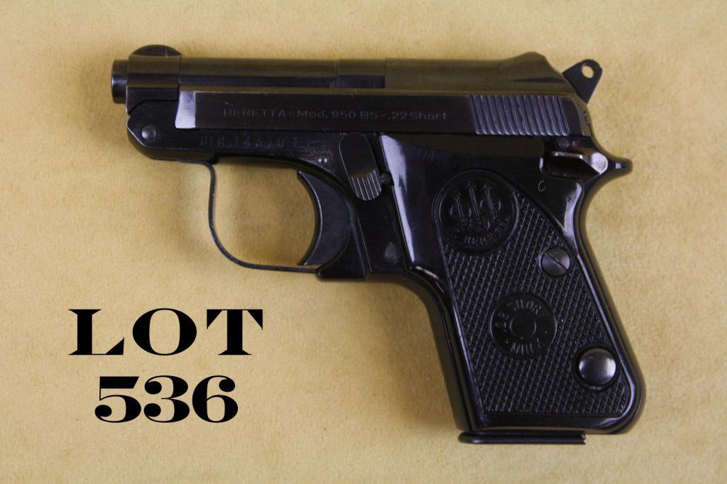 Beretta Model 950BS semi-auto pistol, .22 short cal., 2-1/2” barrel ...