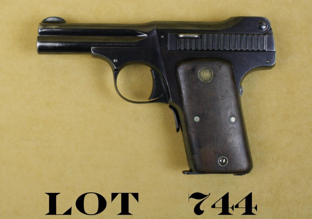 Smith & Wesson .35 Automatic pistol, .35 cal., 3-1/2” barrel, blue ...