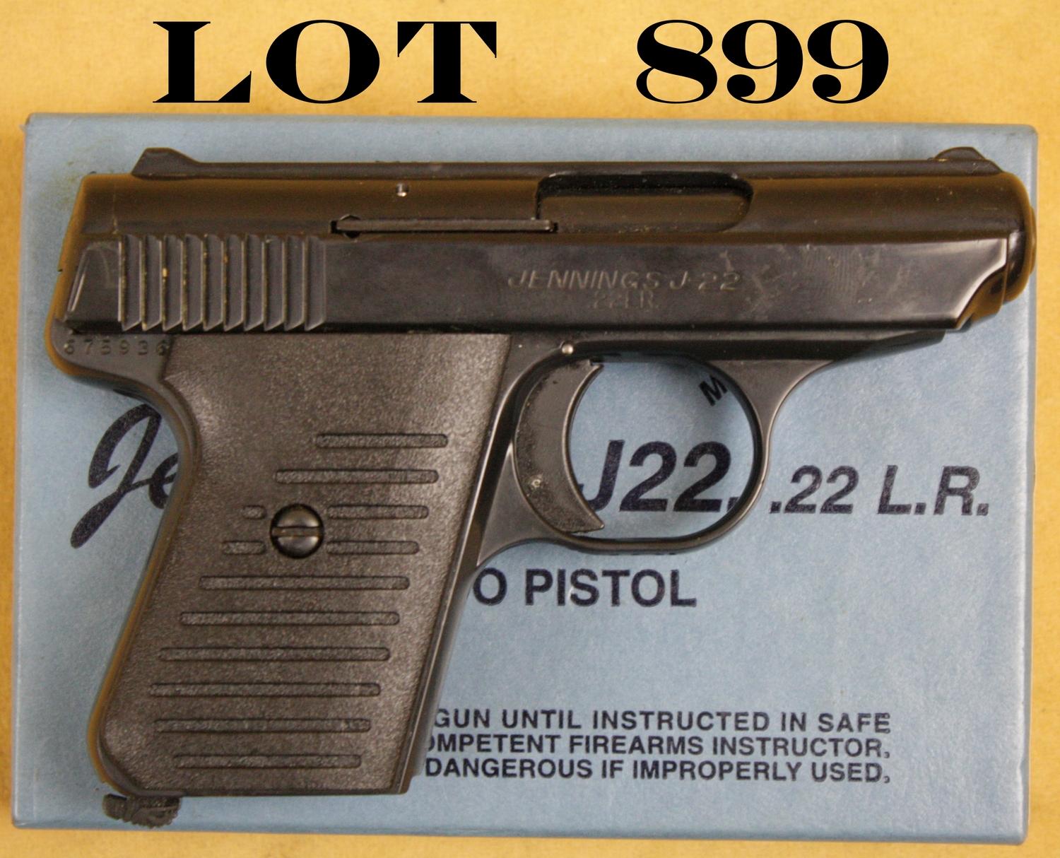 Jennings Model J22 semi-auto pocket pistol, .22LR cal., 2-1/2” barrel ...